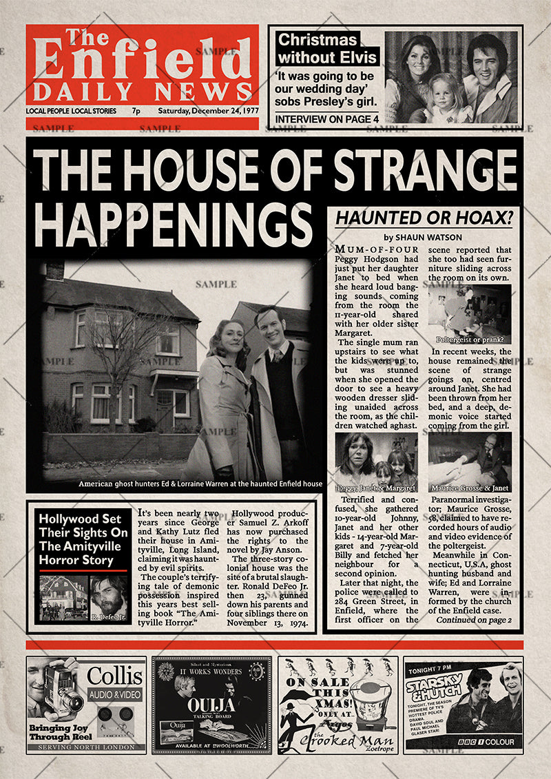 The Conjuring 2 Newspaper Poster print – CultClippings