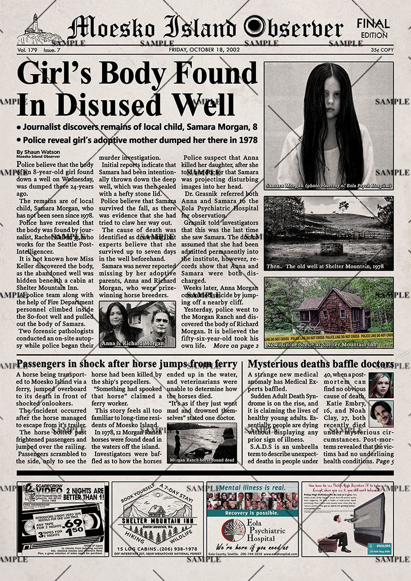 The Ring Newspaper poster print – CultClippings